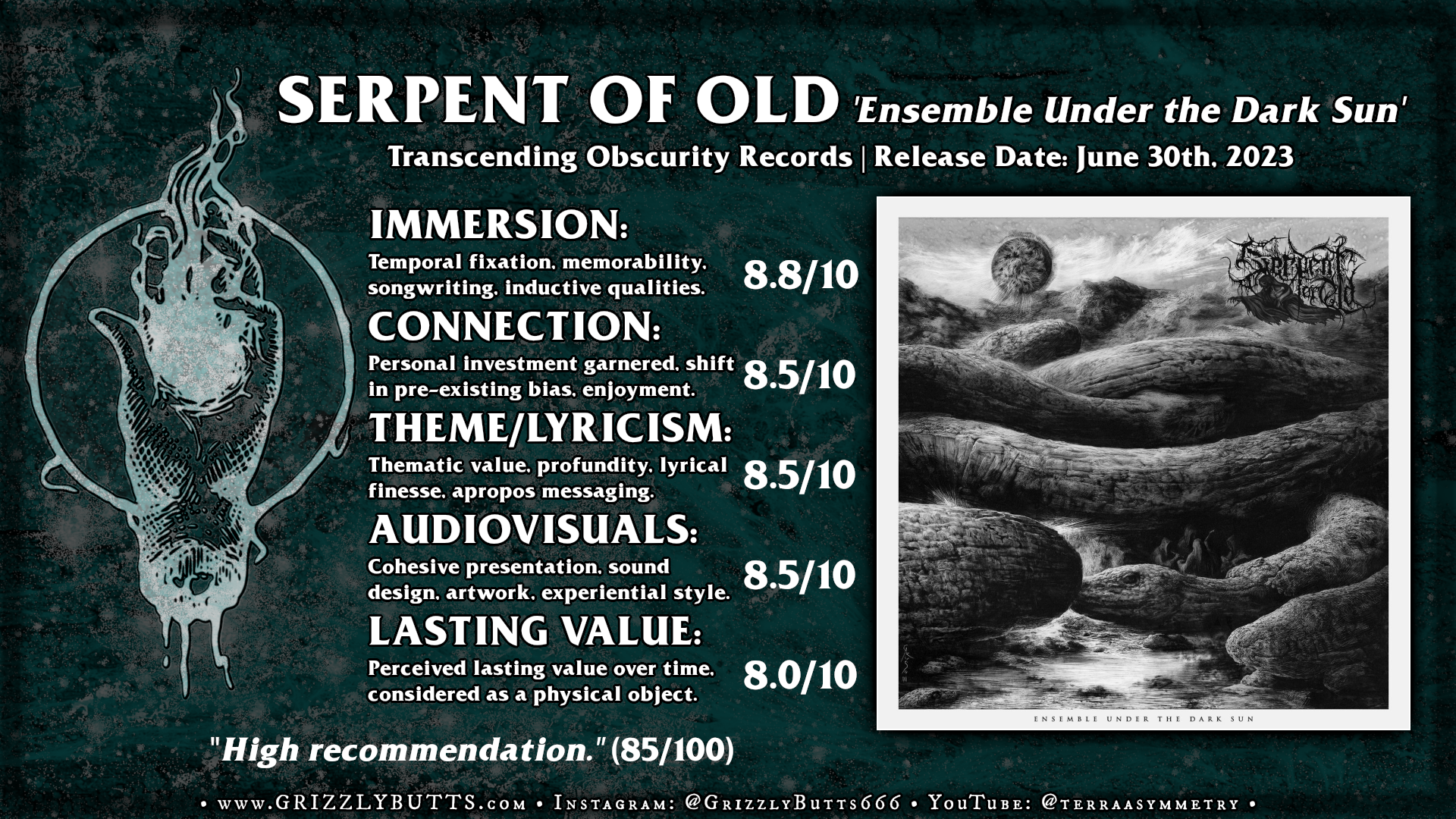SERPENT OF OLD – Ensemble Under the Dark Sun (2023) | REVIEW