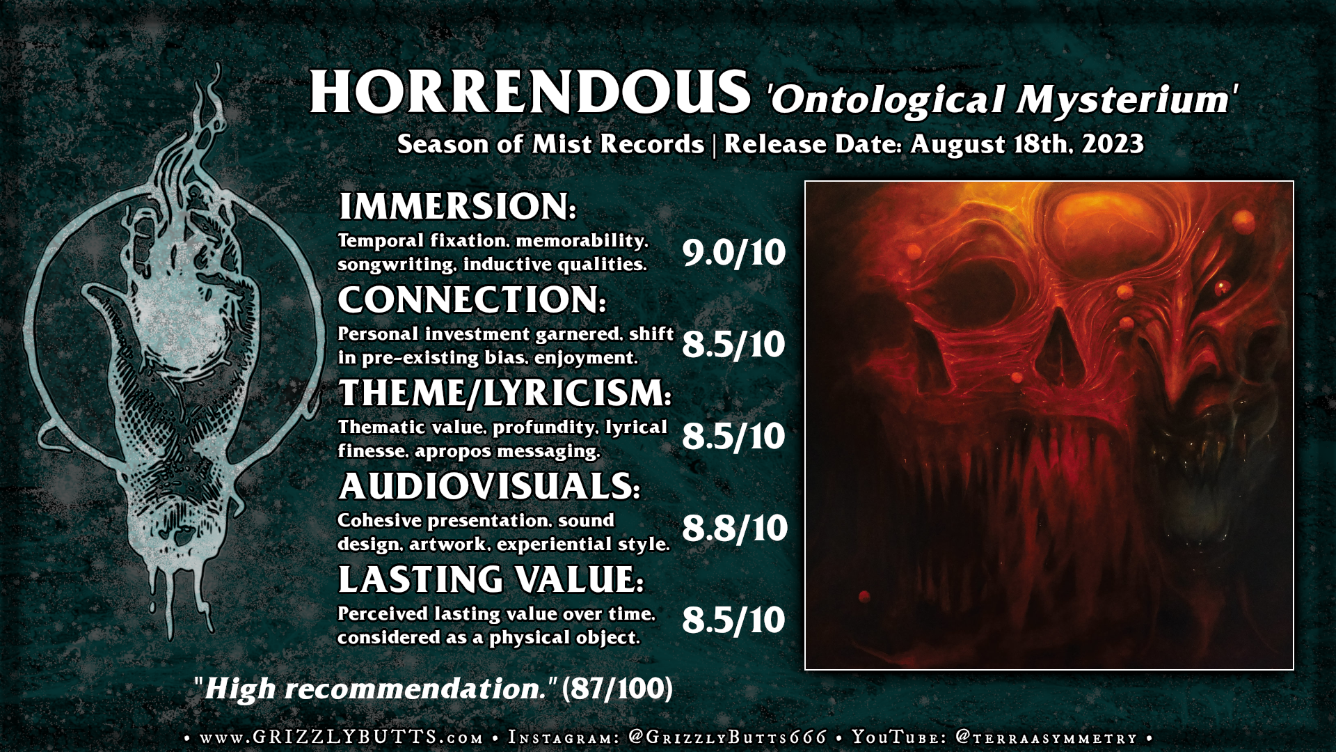 HORRENDOUS – Ontological Mysterium (2023) | REVIEW