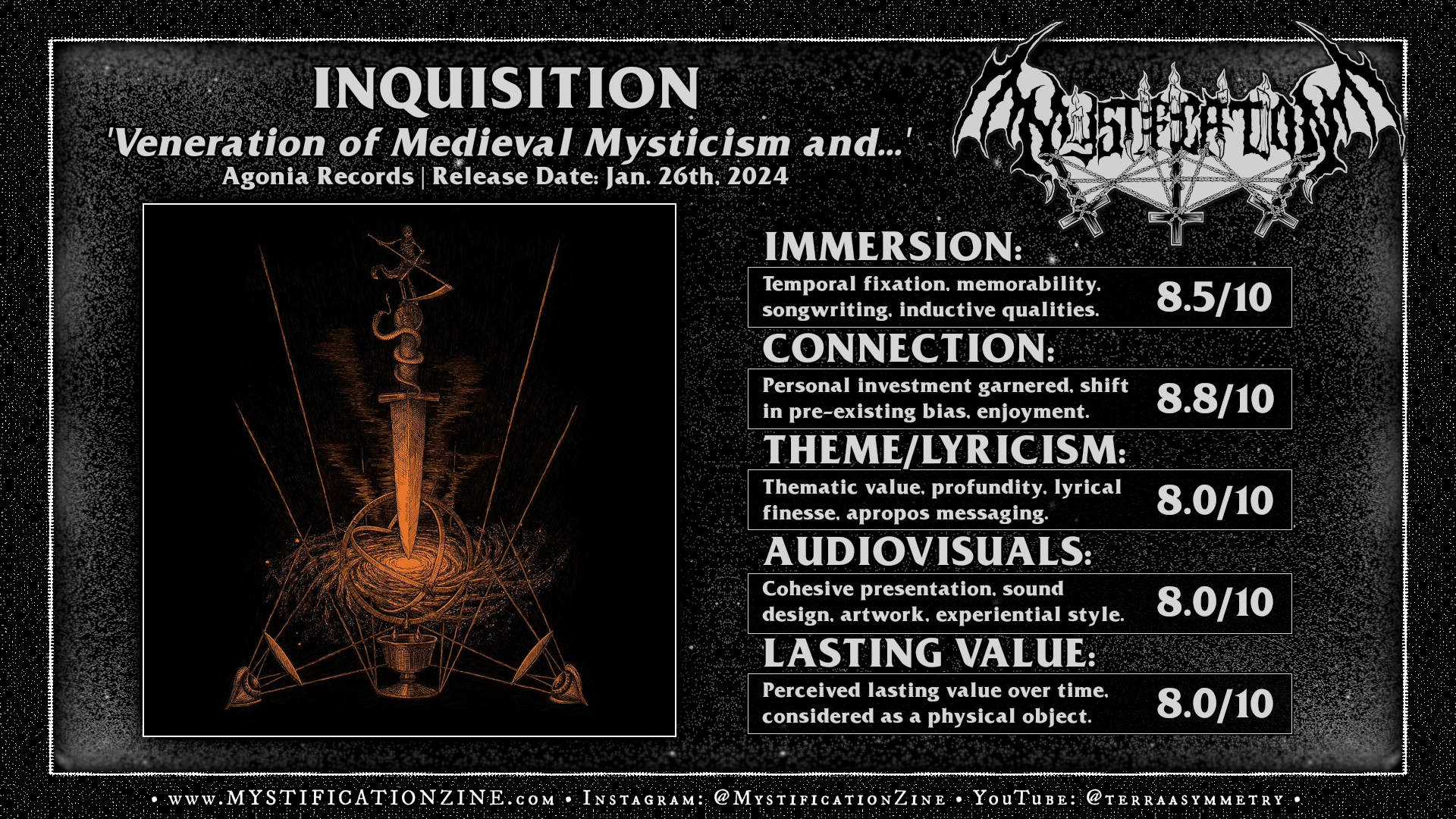 INQUISITION – Veneration of Medieval Mysticism and Cosmological ...