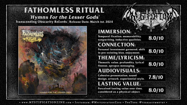 FATHOMLESS RITUAL – Hymns for the Lesser Gods (2024) | REVIEW