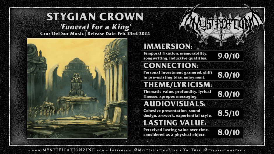 STYGIAN CROWN – Funeral For a King (2024) | REVIEW