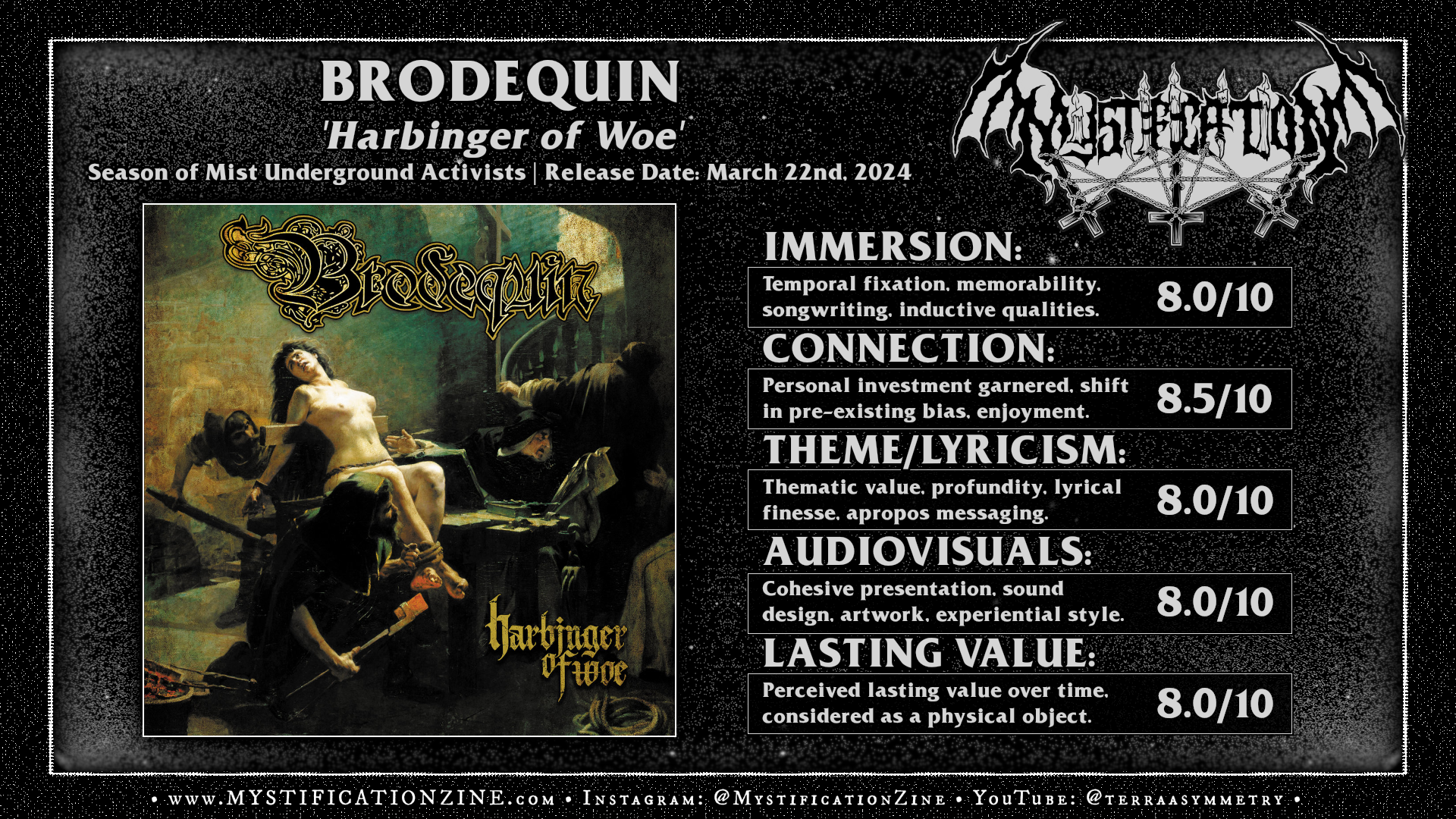 BRODEQUIN – Harbinger of Woe (2024) | REVIEW