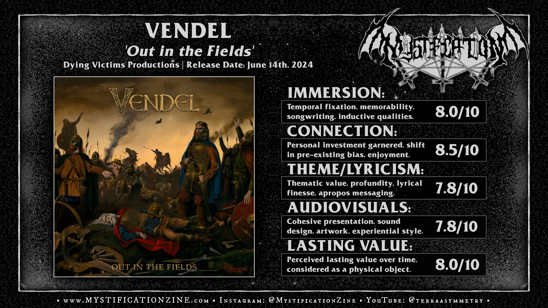VENDEL – Out in the Fields (2024) | REVIEW