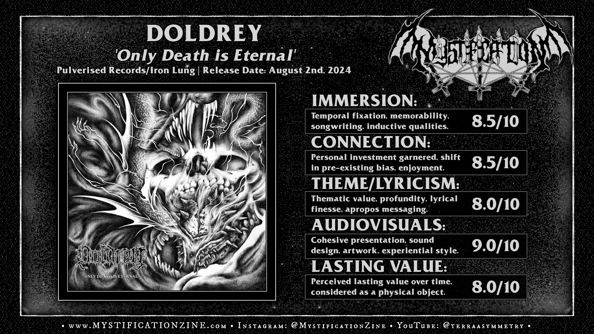 DOLDREY – Only Death is Eternal (2024) | REVIEW