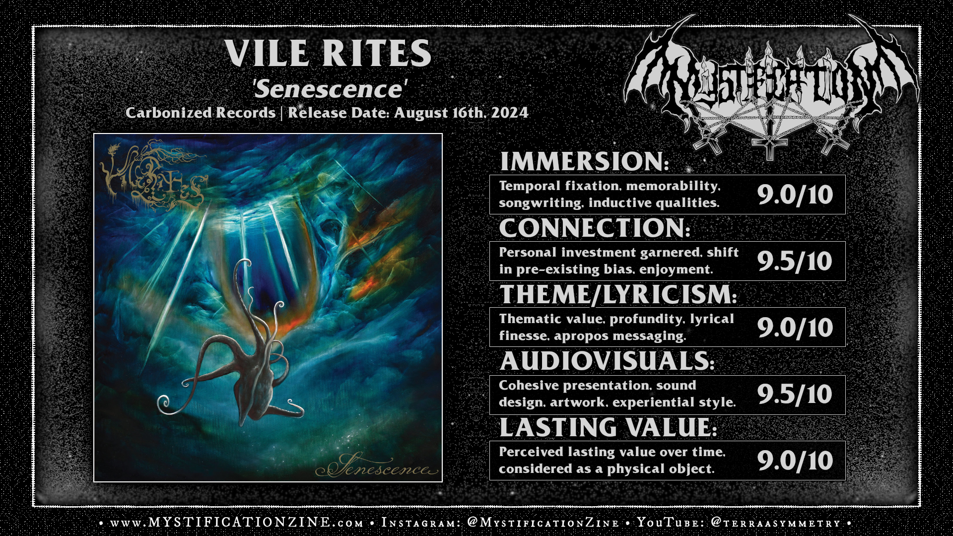 VILE RITES – Senescence (2024) | REVIEW
