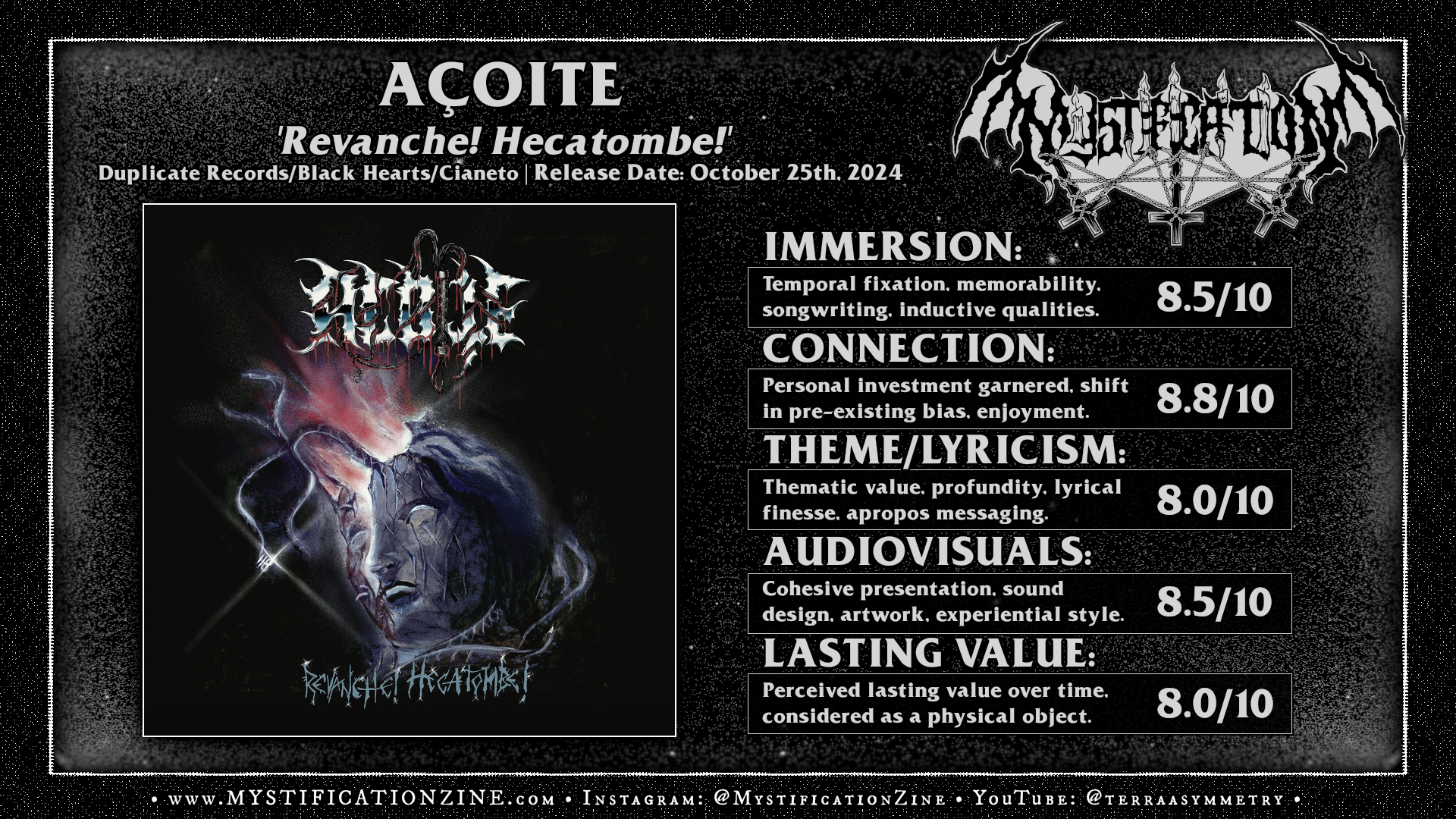 AÇOITE – Revanche! Hecatombe! (2024) | REVIEW