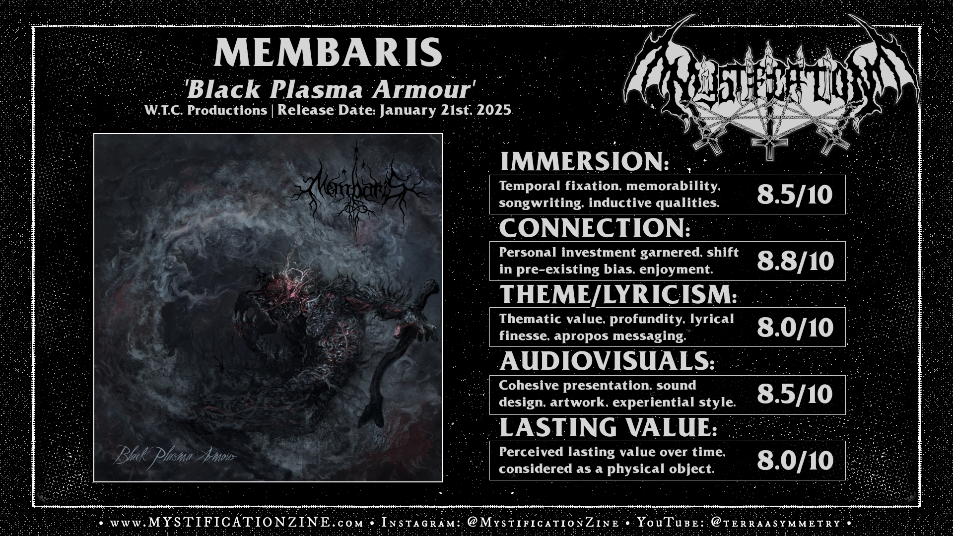 MEMBARIS – Black Plasma Armour (2025) | REVIEW
