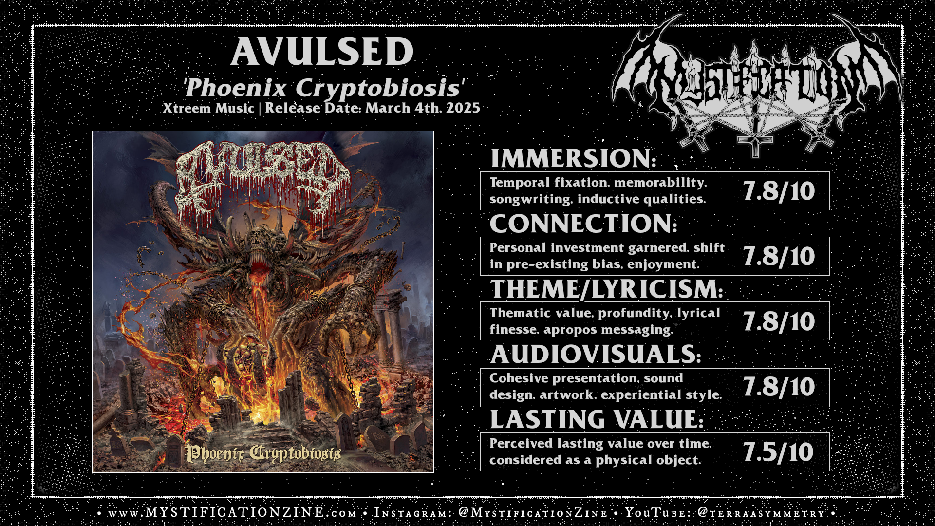 AVULSED – Phoenix Cryptobiosis (2025) | REVIEW