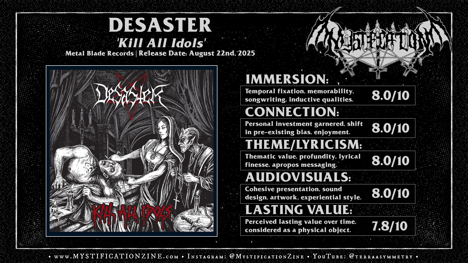 DESASTER – Kill All Idols (2025) | REVIEW