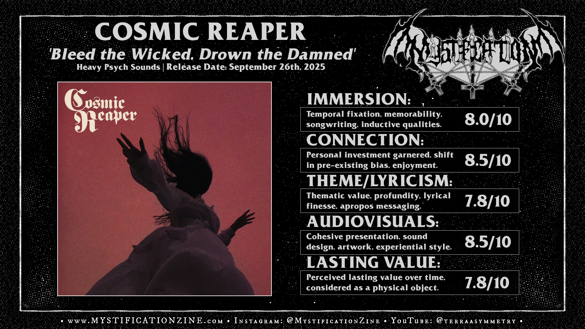 COSMIC REAPER – Bleed the Wicked, Drown the Damned (2025) | REVIEW