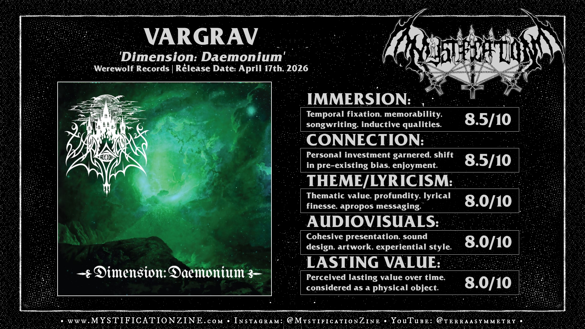 VARGRAV – Dimension-Daemonium (2026) | REVIEW
